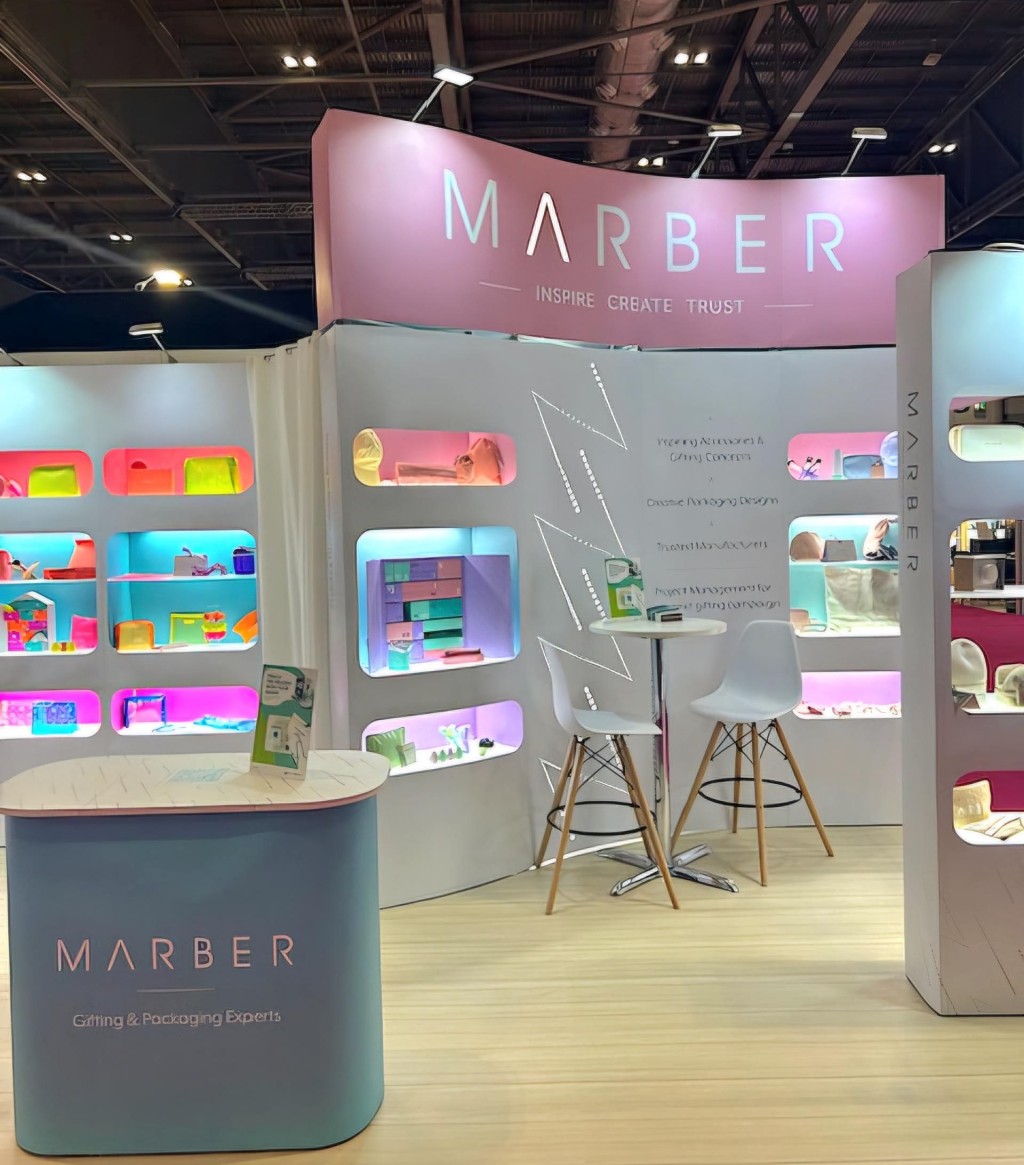 Marber exhibiting gifting at London Packaging Week 2024 | Marber Ltd